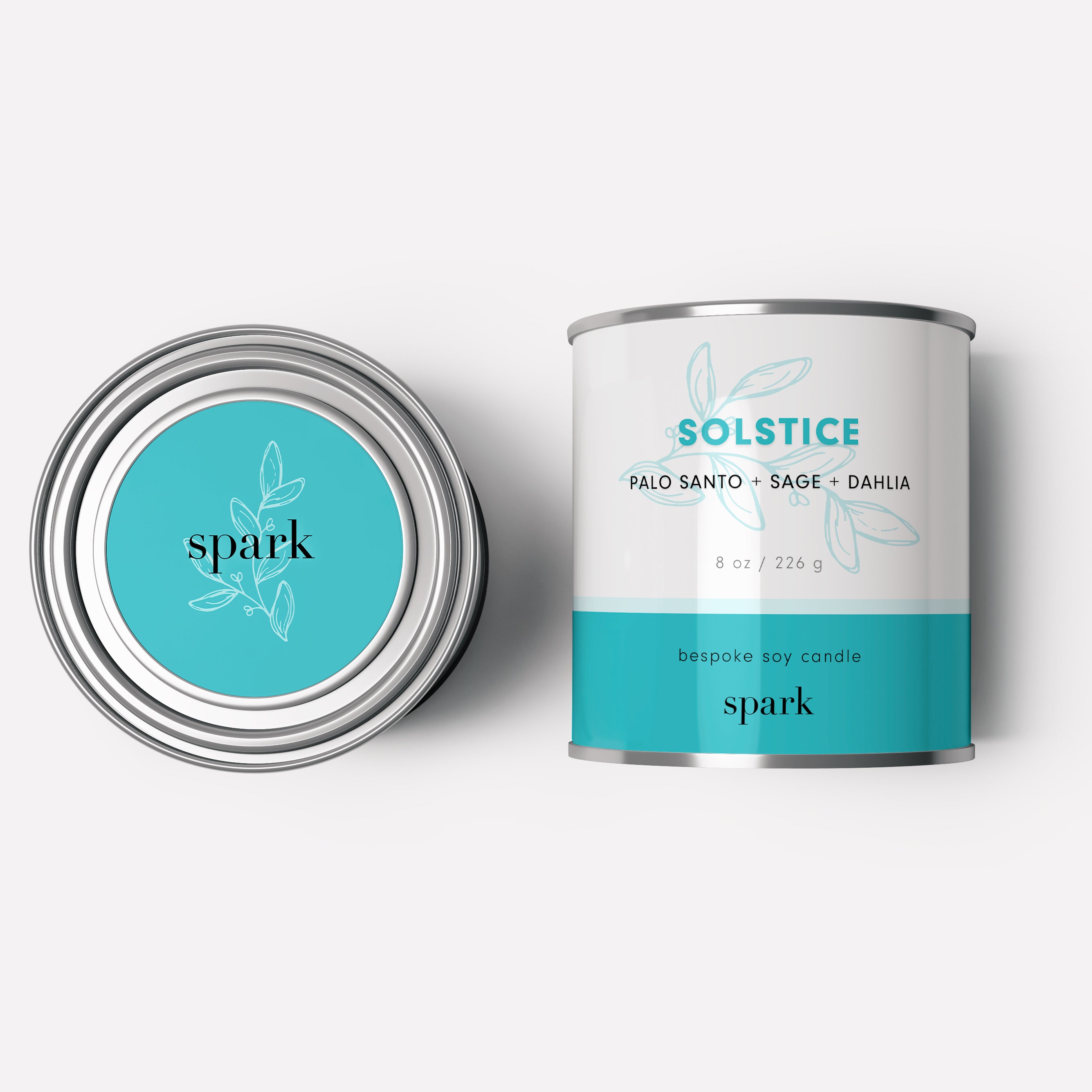 Custom 8oz Aromatherapy Soy Candle in Paint Can Tin – Spark Candles